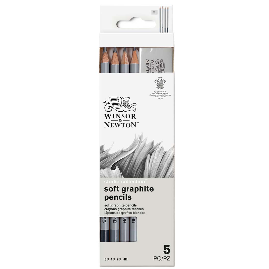 Studio Collection Graphite Pencils Soft Set of 4 Eraser